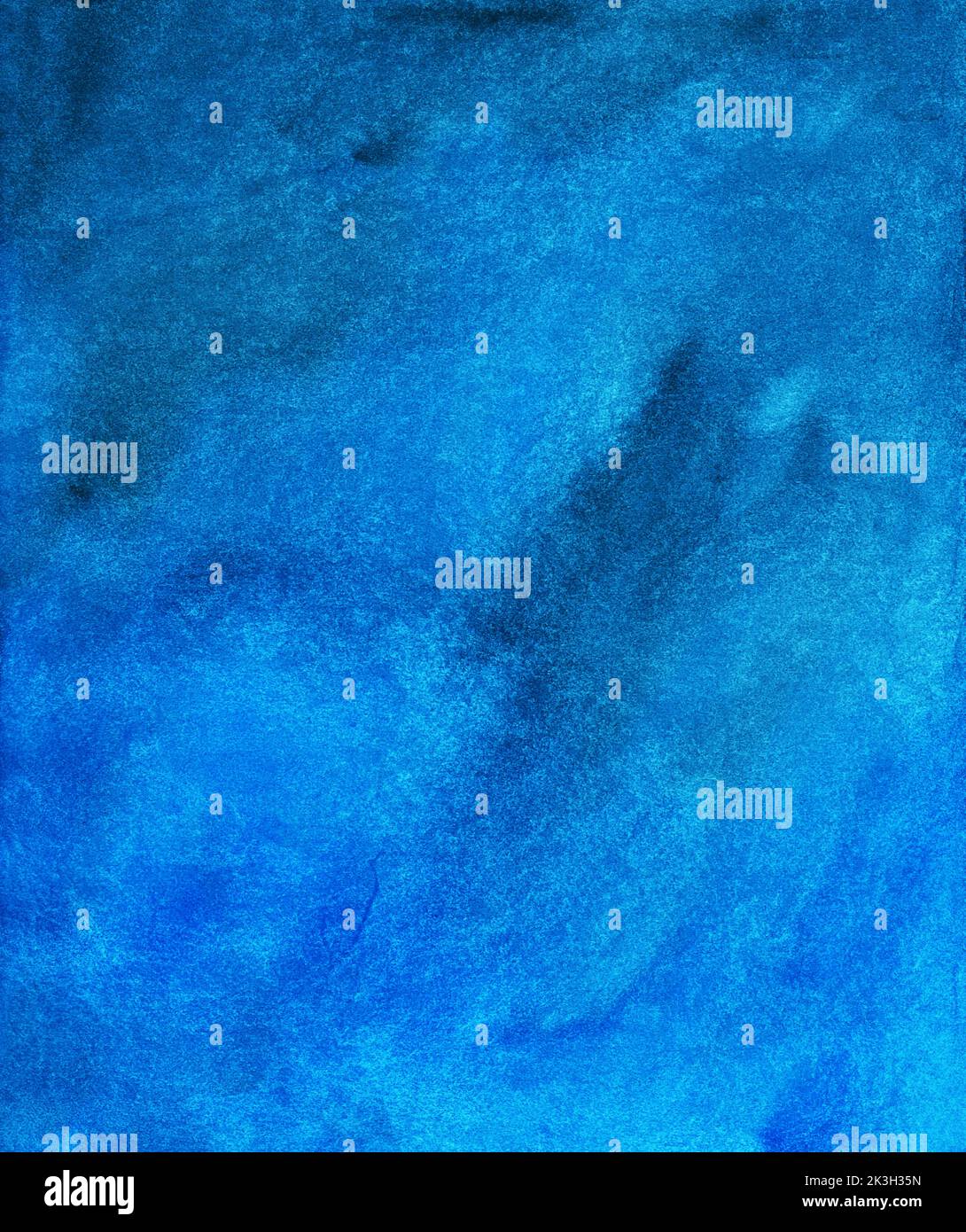 Watercolor deep blue background texture hand painted. Aquarelle azure ...