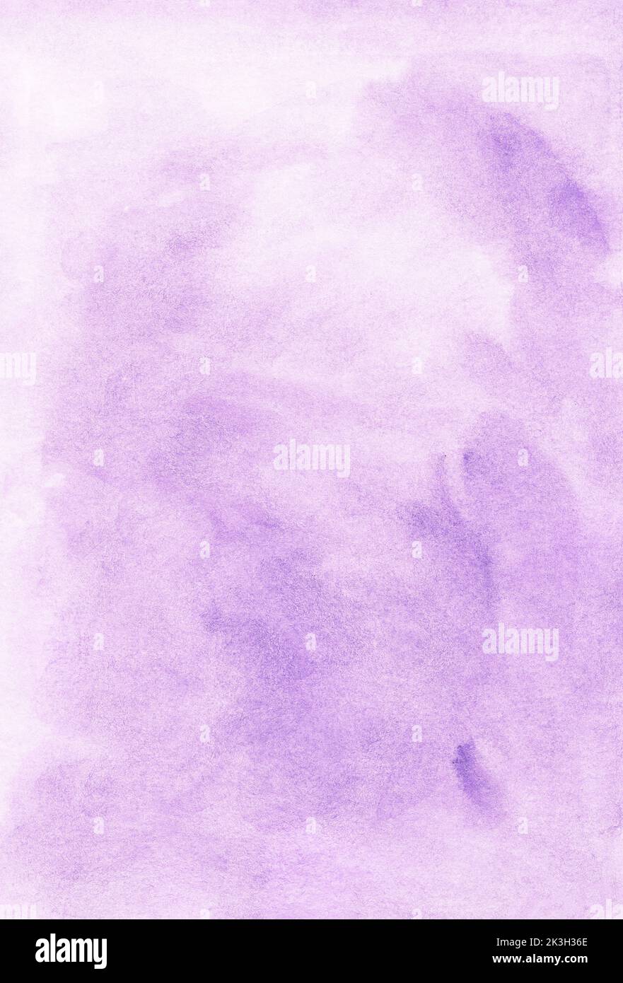 Watercolor light lavender background texture. Pastel purple aquarelle ...