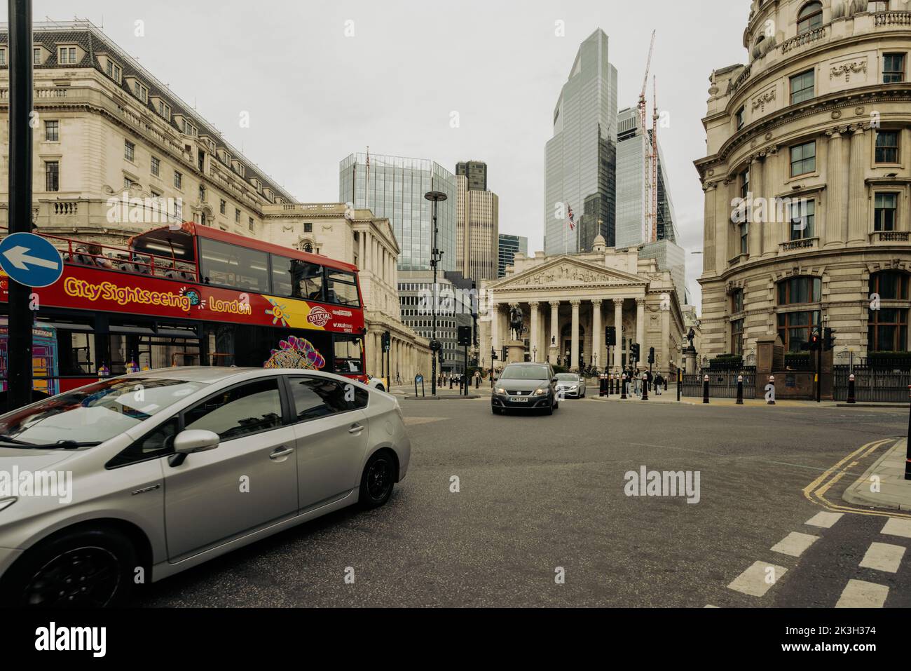 London Bank of England and Royal Exchange Stock Photo - Alamy