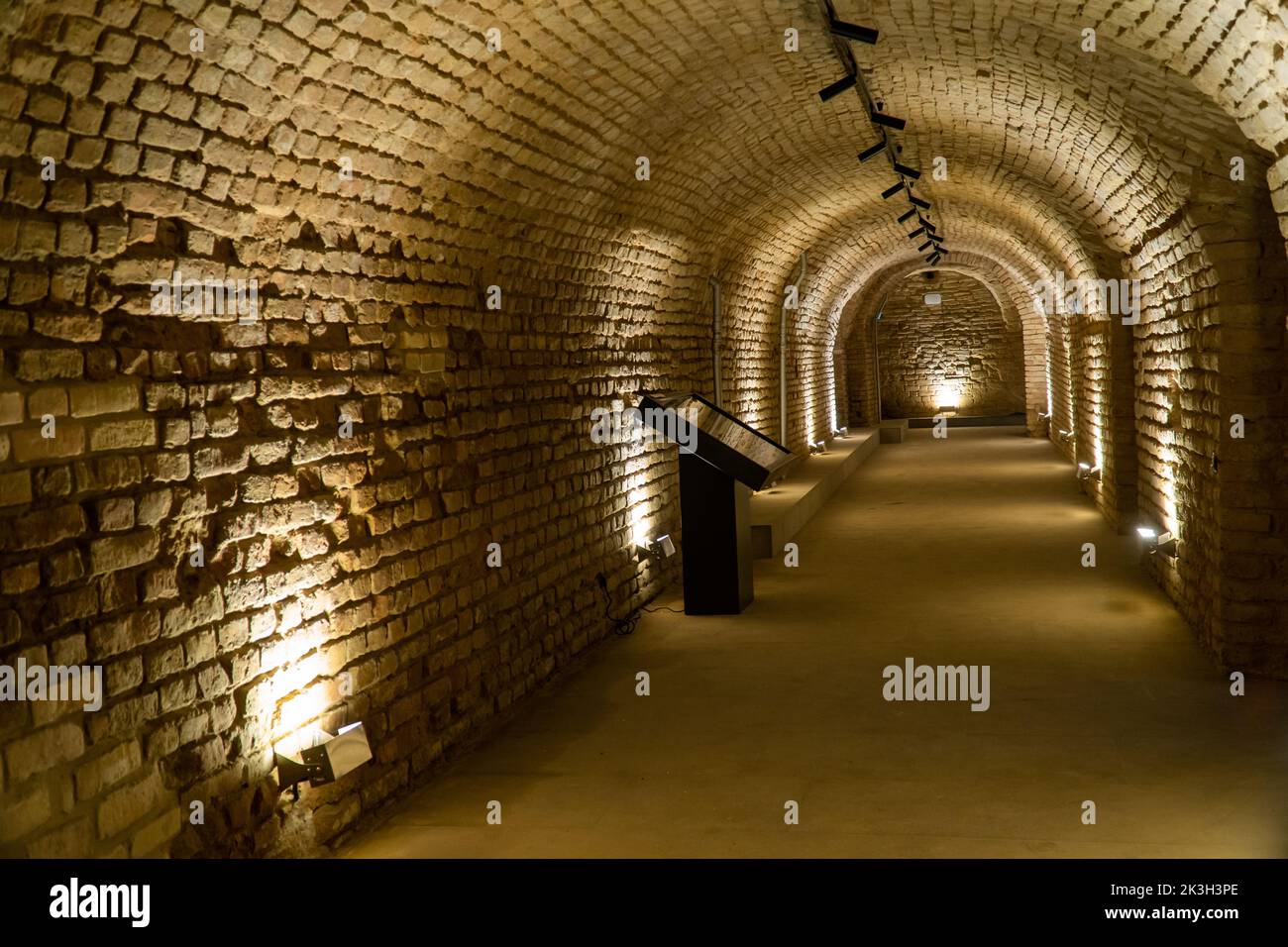 corridor of the old dungeon Stock Photo - Alamy