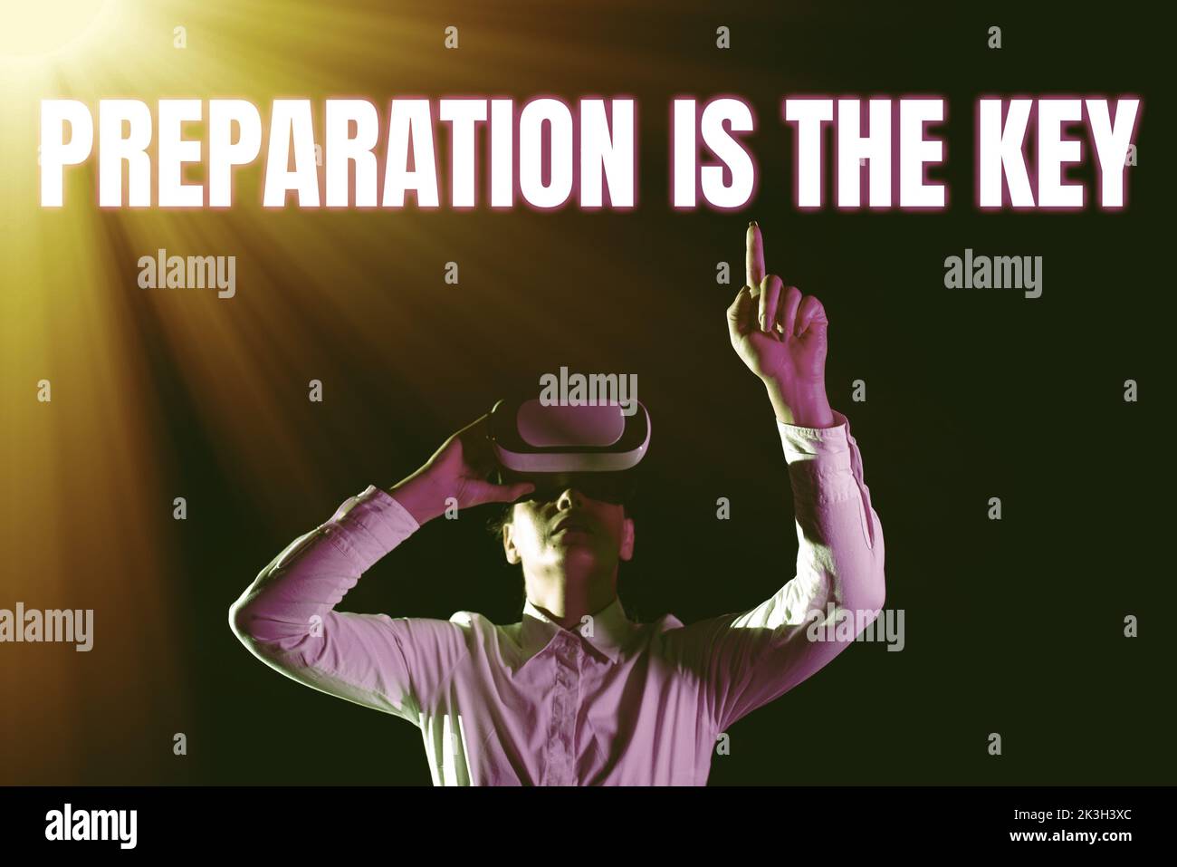Handwriting text Preparation Is The Key. Word Written on action of ...
