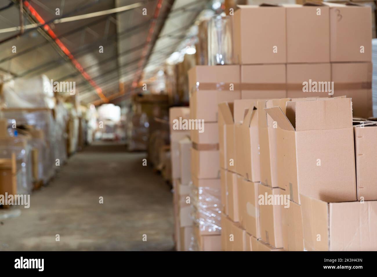 Warehouse storage racks boxes goods hi-res stock photography and images ...