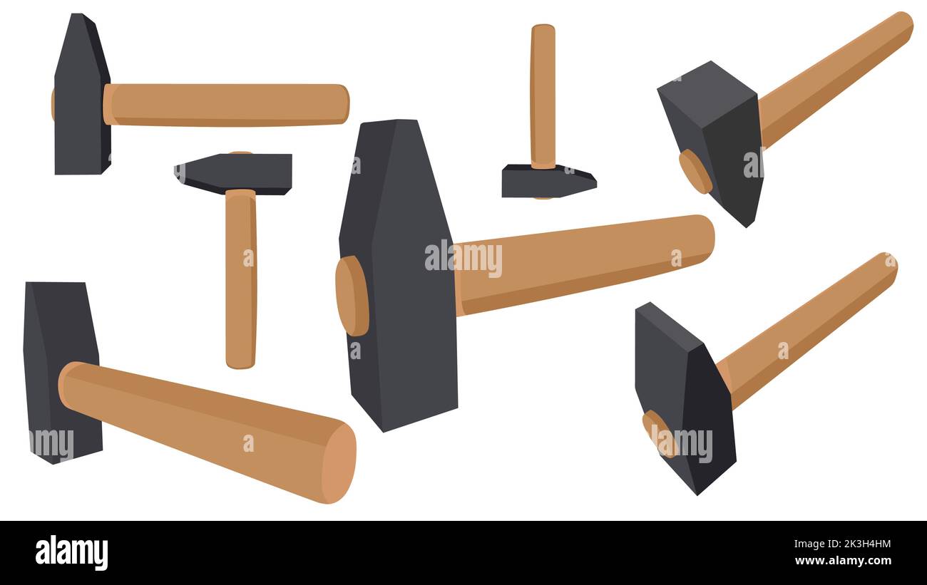 Set of hammers hi-res stock photography and images - Alamy