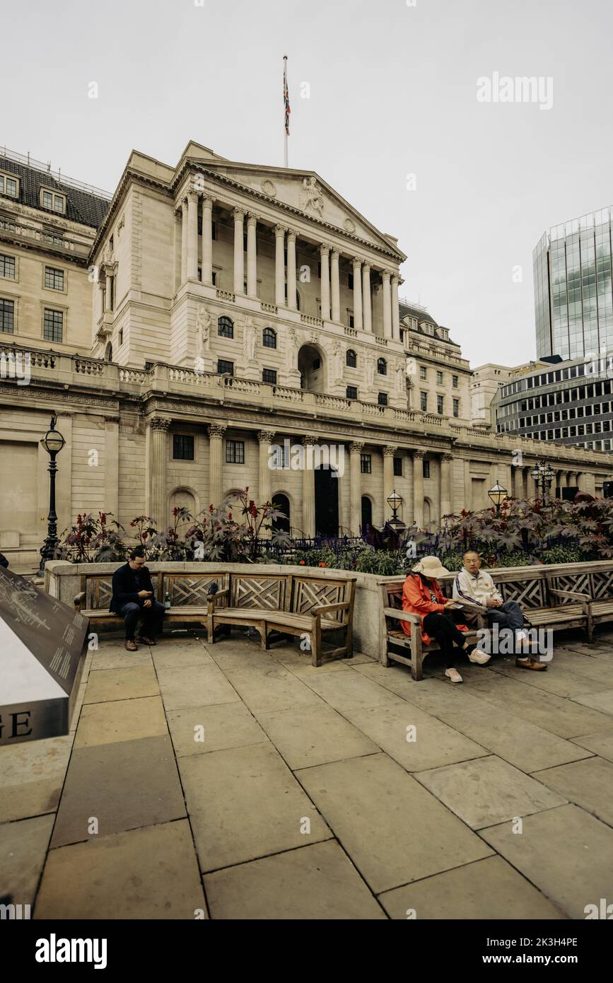 London Bank of England and Royal Exchange Stock Photo - Alamy