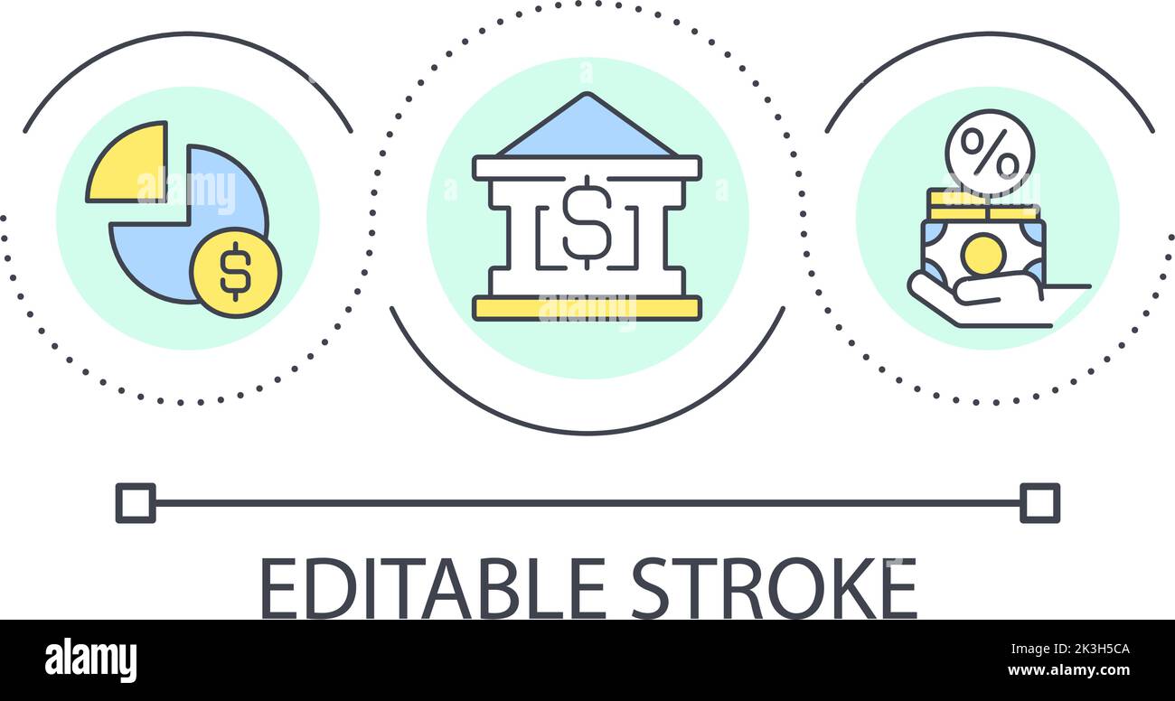 Central bank operations loop concept icon Stock Vector Image & Art - Alamy