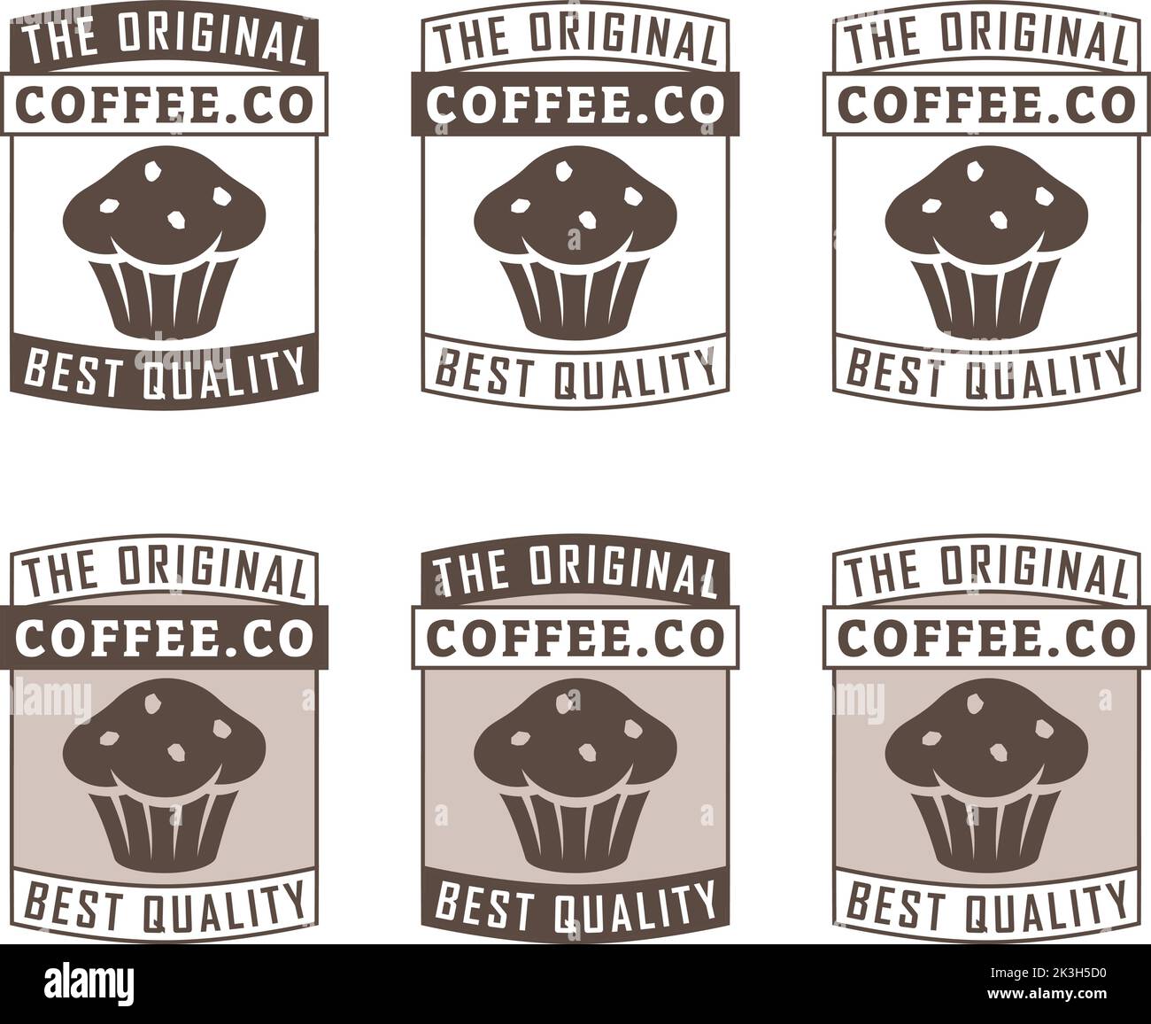 Muffin Icon with Text isolated on a White Background Stock Vector Image ...