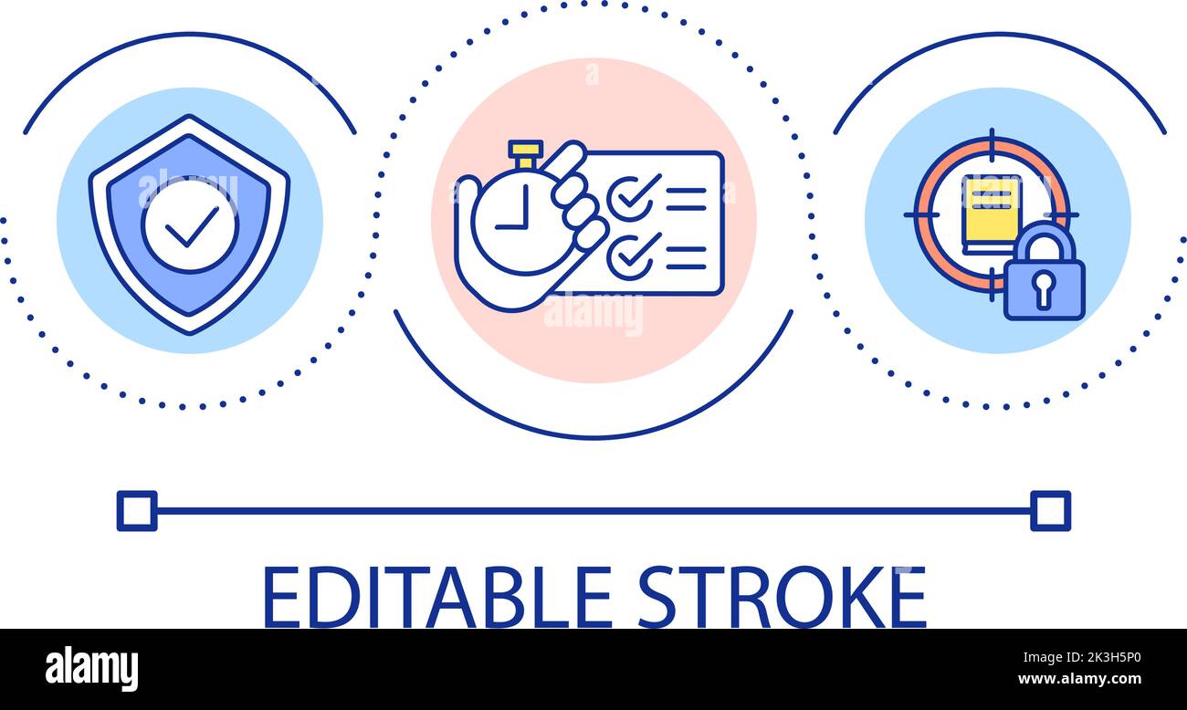 Oral examination time loop concept icon Stock Vector Image & Art - Alamy