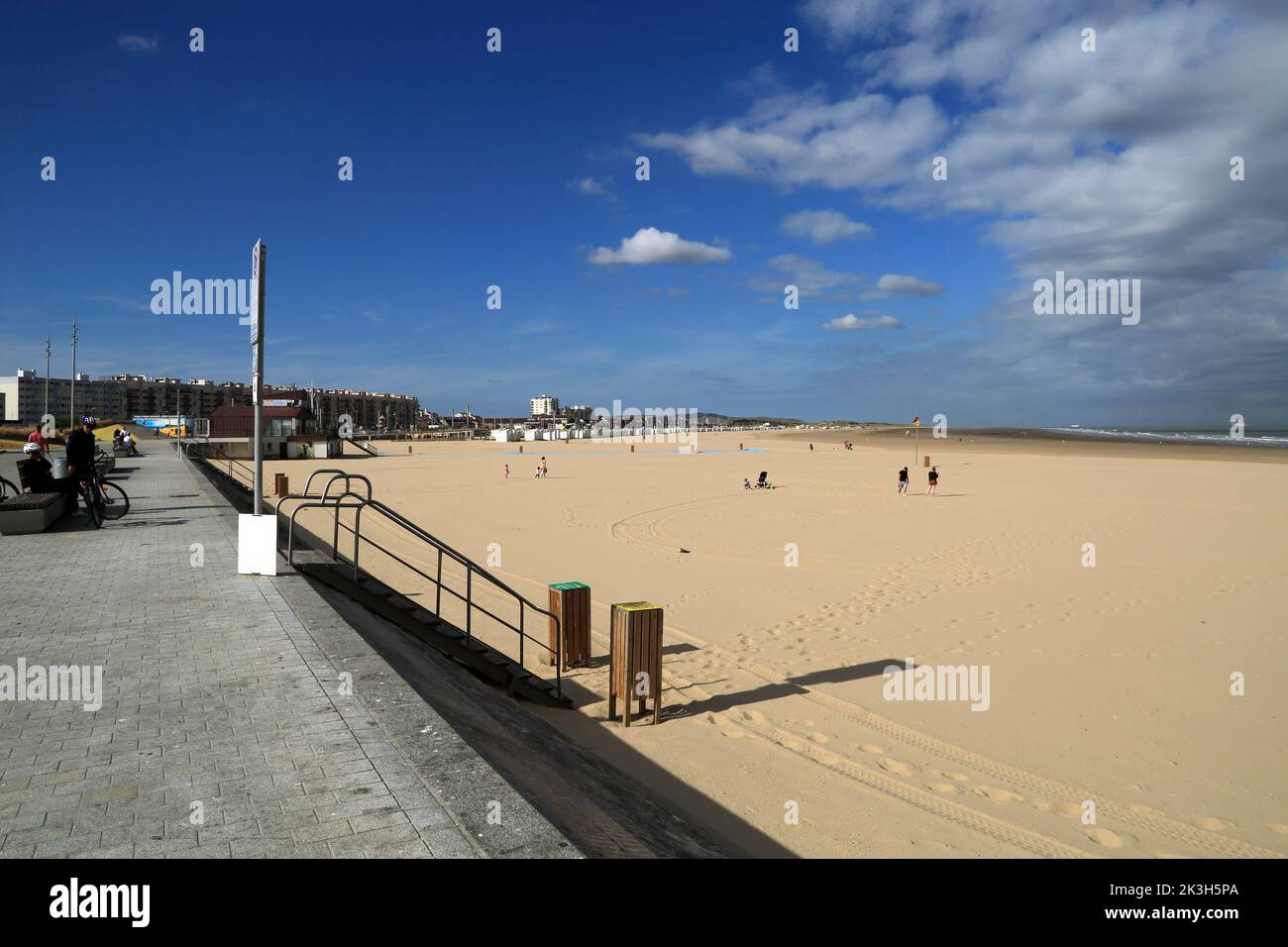 Sandy beach at Calais, Plage de Calais, Calais, Pas de Calais, Hauts de ...