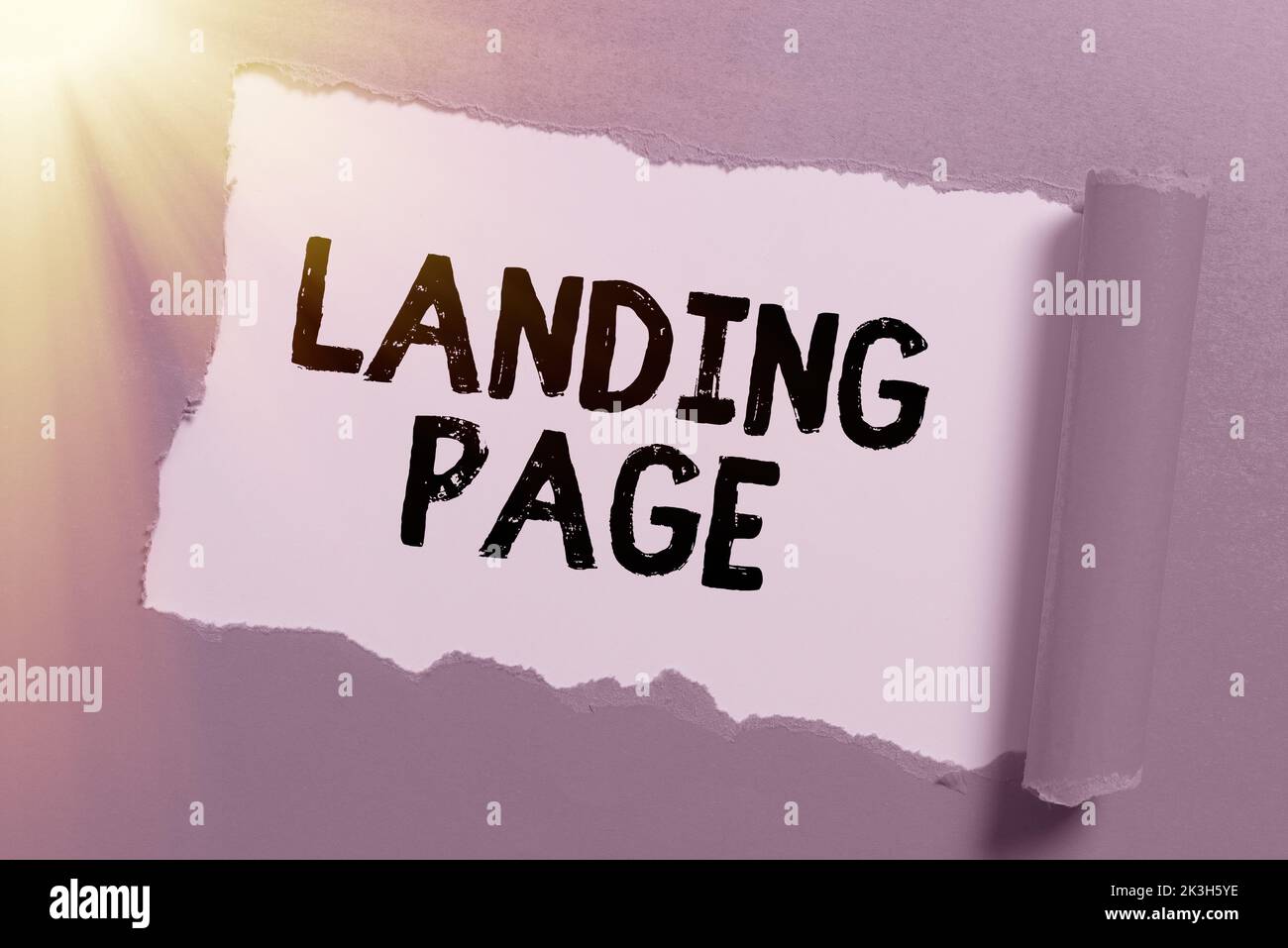 Landing page word hi-res stock photography and images - Alamy