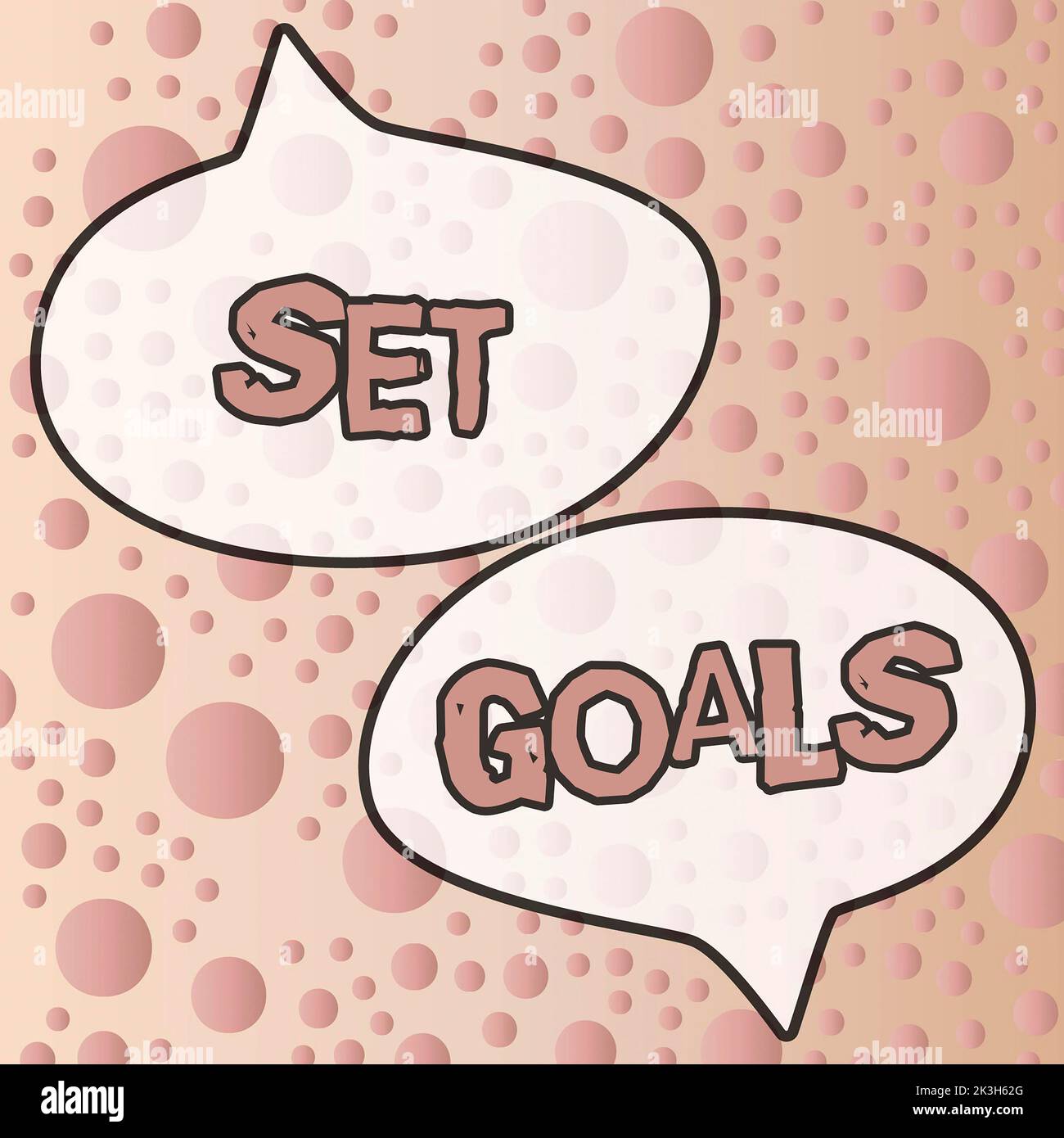 Sign displaying Set Goals. Word Written on Defining or achieving ...