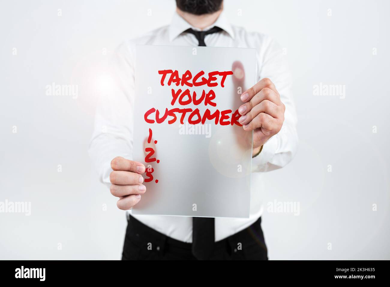 Sign Displaying Target Your Customer Business Idea Tailor Marketing