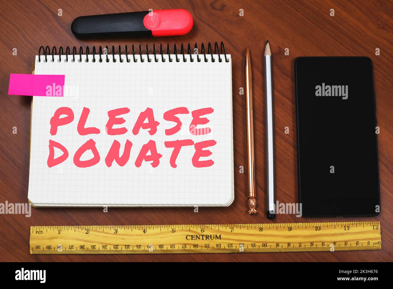 Text sign showing Please Donate. Business idea Supply Furnish Hand out ...