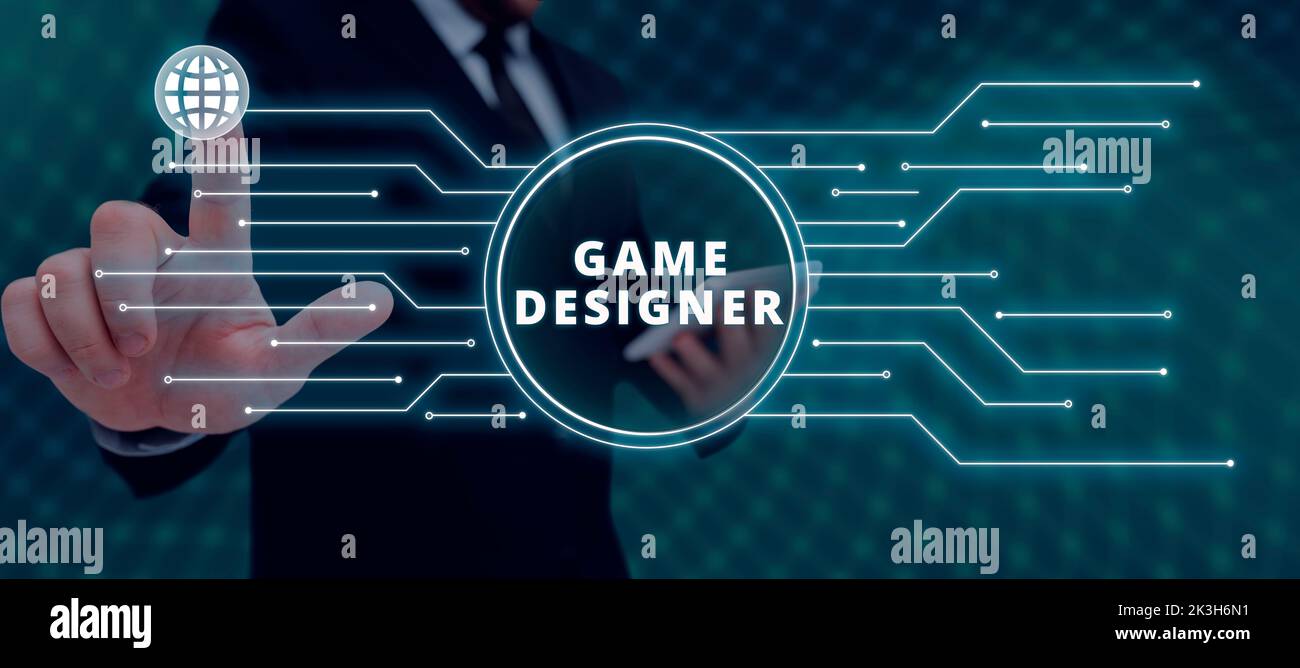 Inspiration showing sign Game Designer. Business showcase Campaigner Pixel Scripting Programmers ...