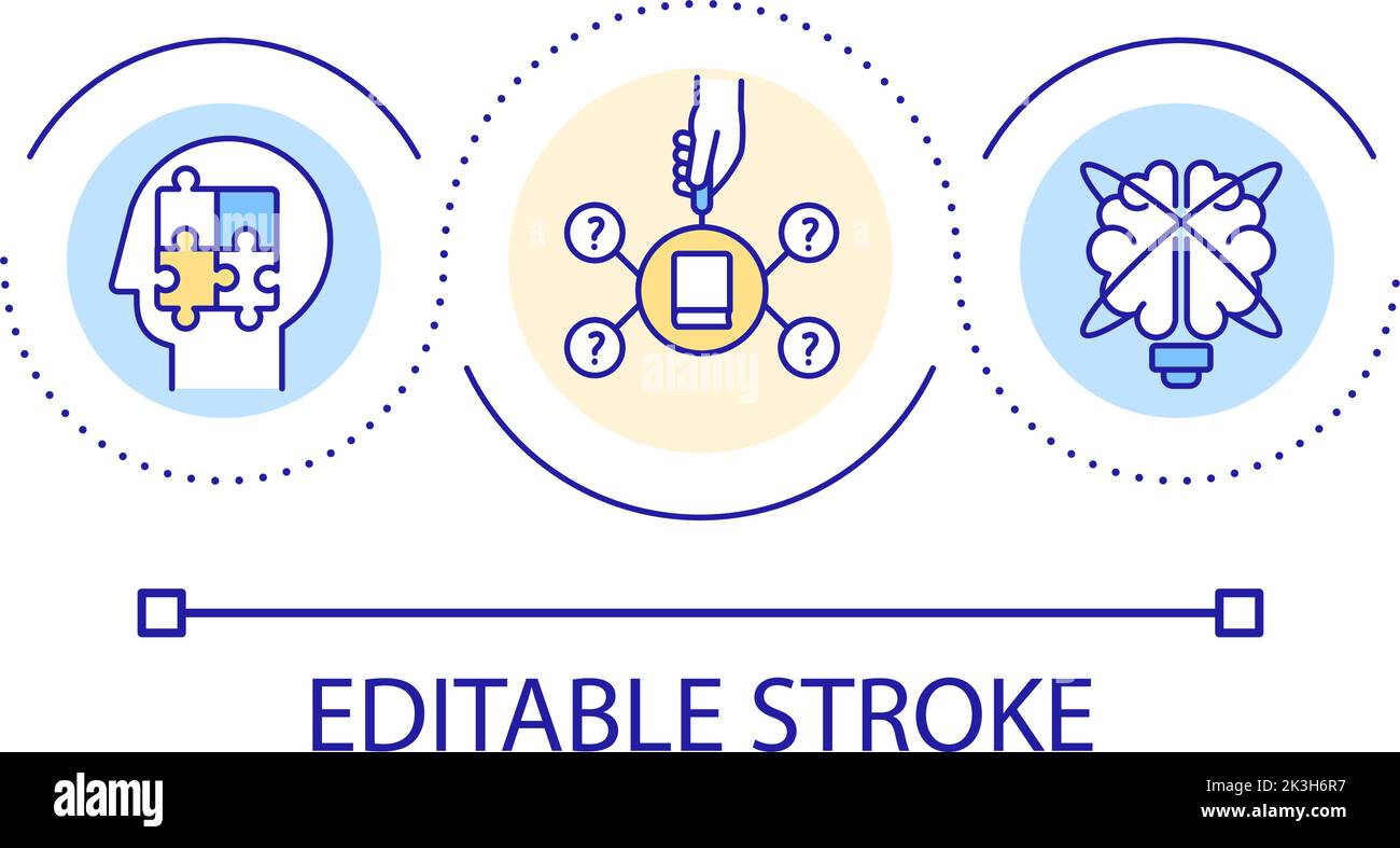 Intellectual development loop concept icon Stock Vector Image & Art - Alamy