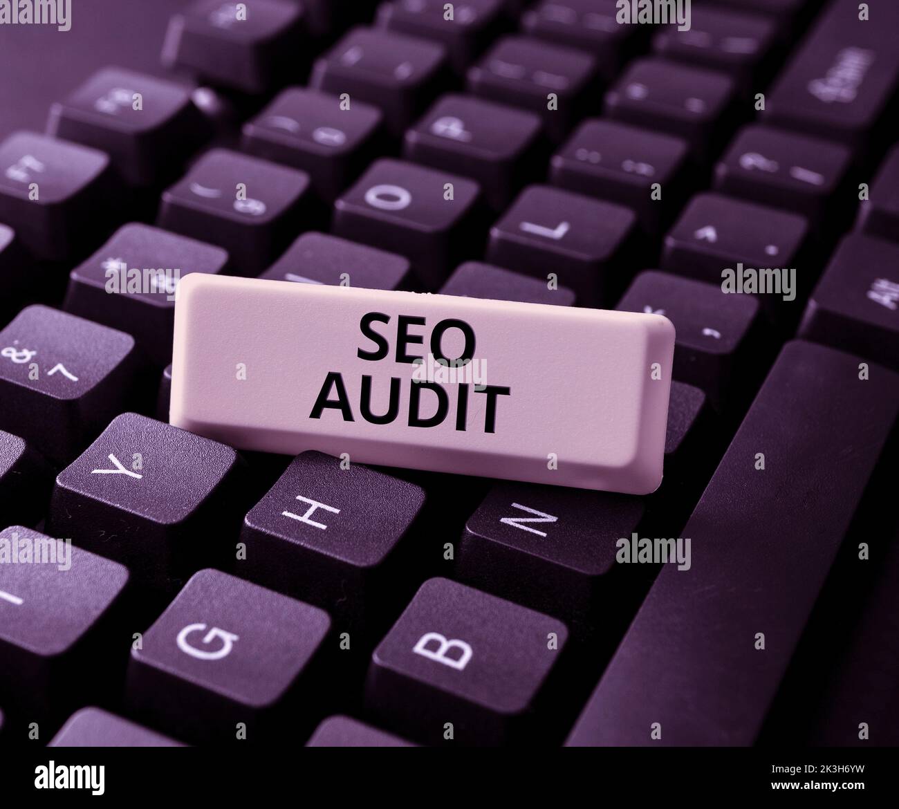 Writing displaying text Seo Audit. Word Written on Search Engine Optimization validating and ...
