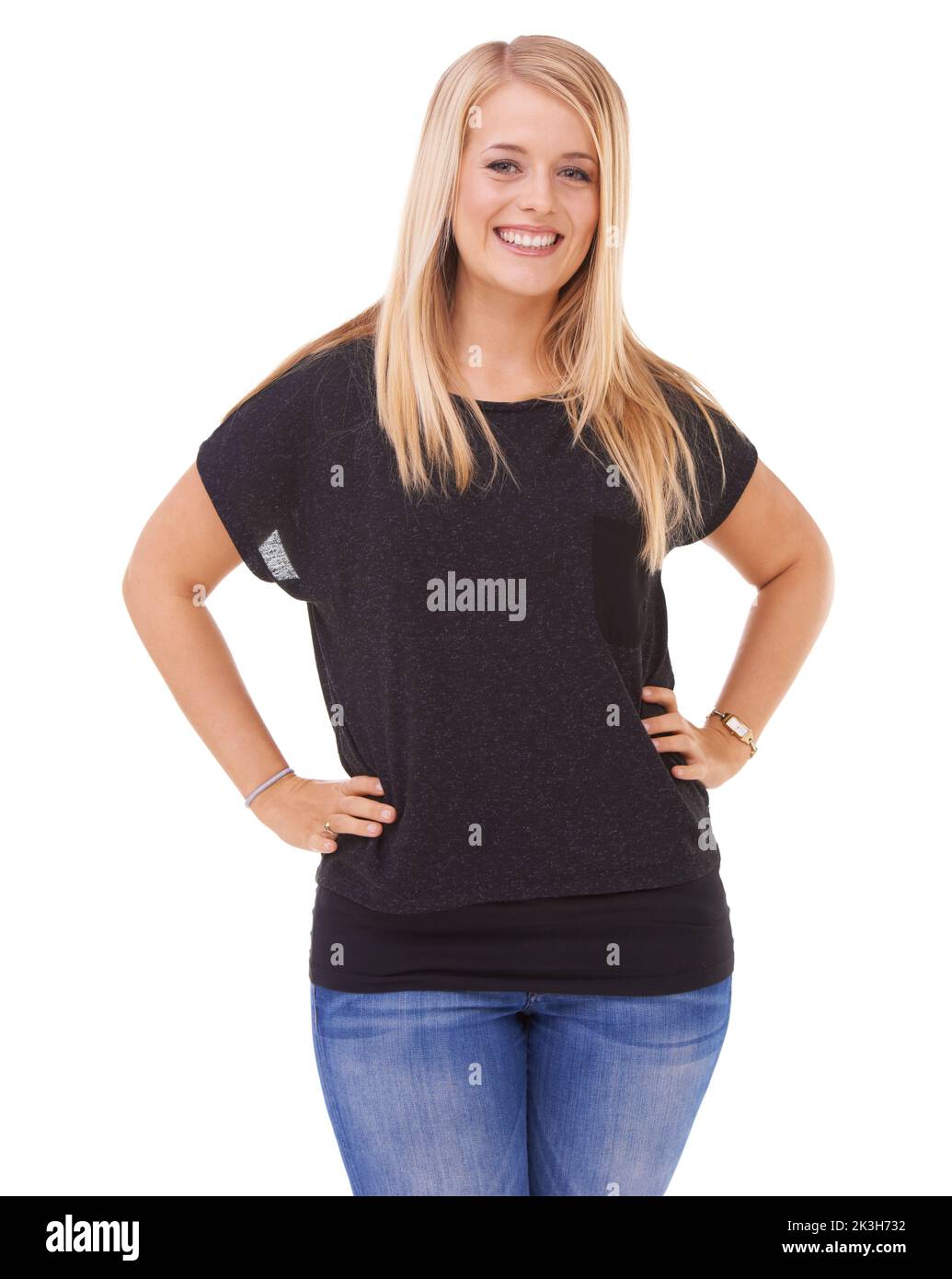 She is always so positive. Portrait of a confident woman posing in the ...