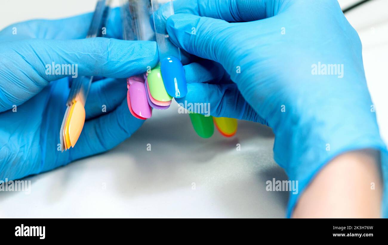 Nail color variety hi-res stock photography and images - Alamy