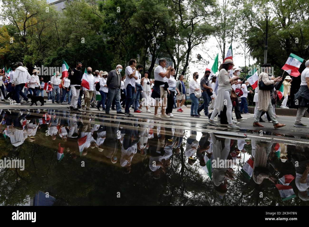 Non Exclusive: September 25, 2022, Mexico City, Mexico: People from ...
