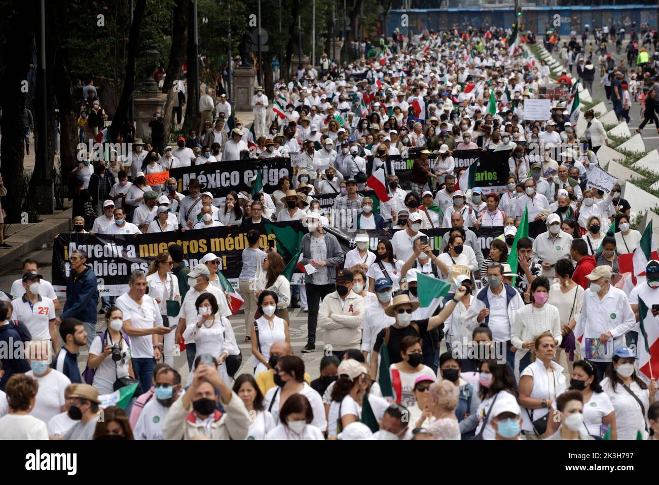 Non Exclusive: September 25, 2022, Mexico City, Mexico: People from ...