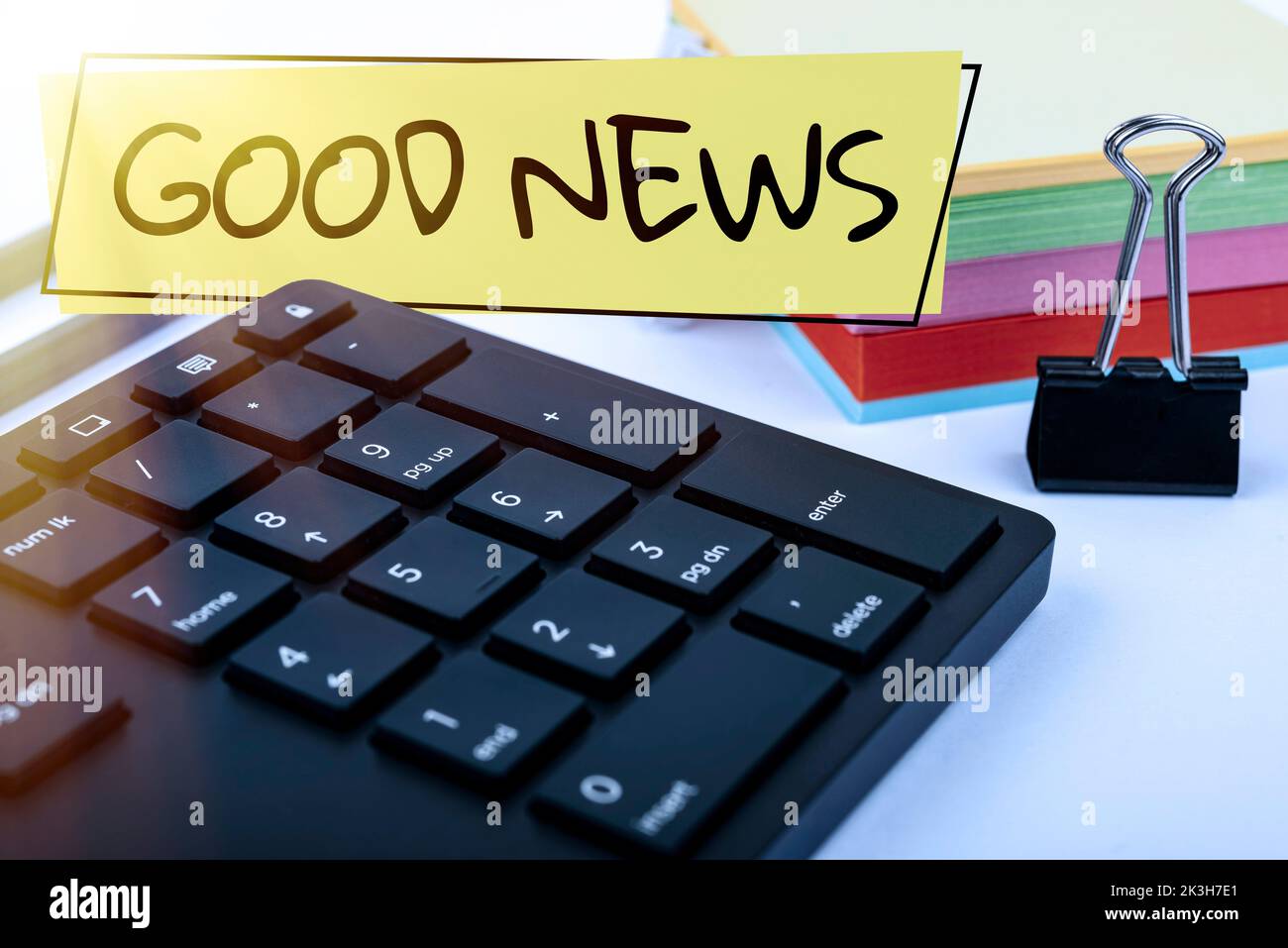 Sign displaying Good News. Word Written on Someone or something ...