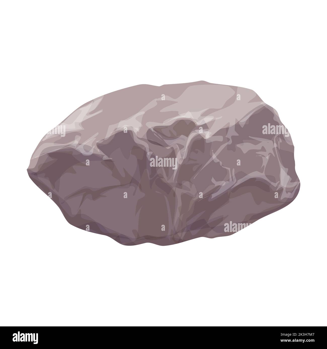 Pinkish stone in realistic style for print and design.Vector ...