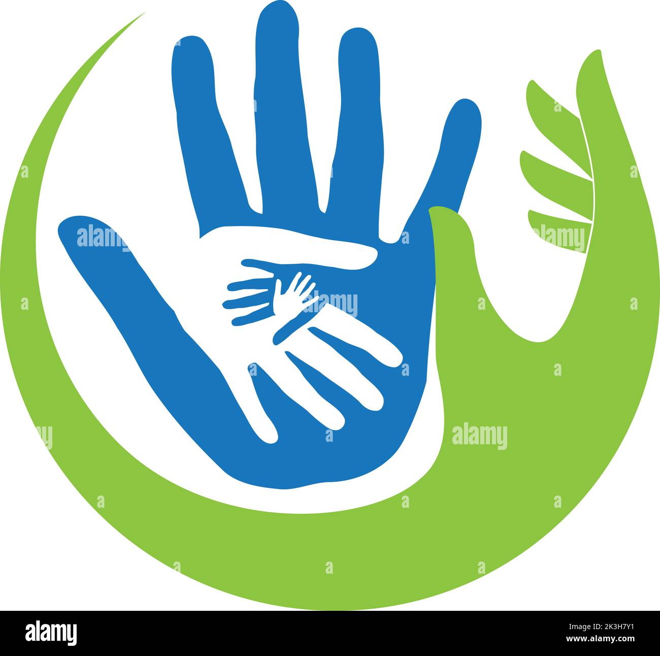 Hands, heart, family, team, group, logo Stock Vector Image & Art - Alamy