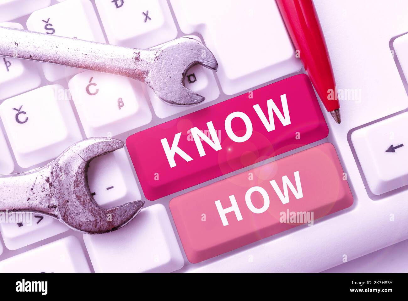 Text sign showing Know How. Business concept The process to learn of ...