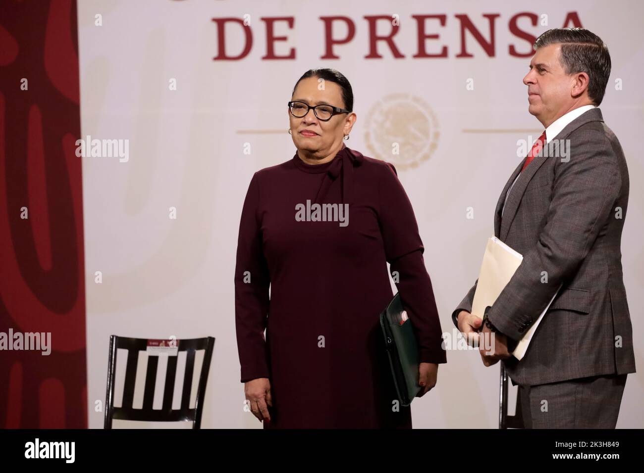 Non Exclusive: September 26, 2022, Mexico City, Mexico: The Secretary ...