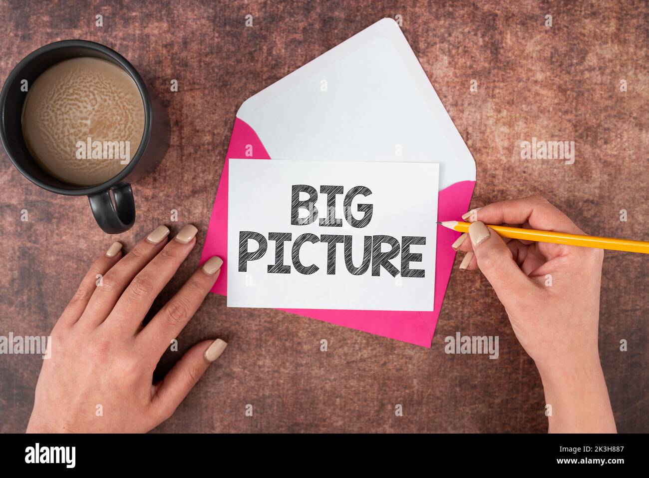 Conceptual caption Big Picture. Conceptual photo most important facts ...