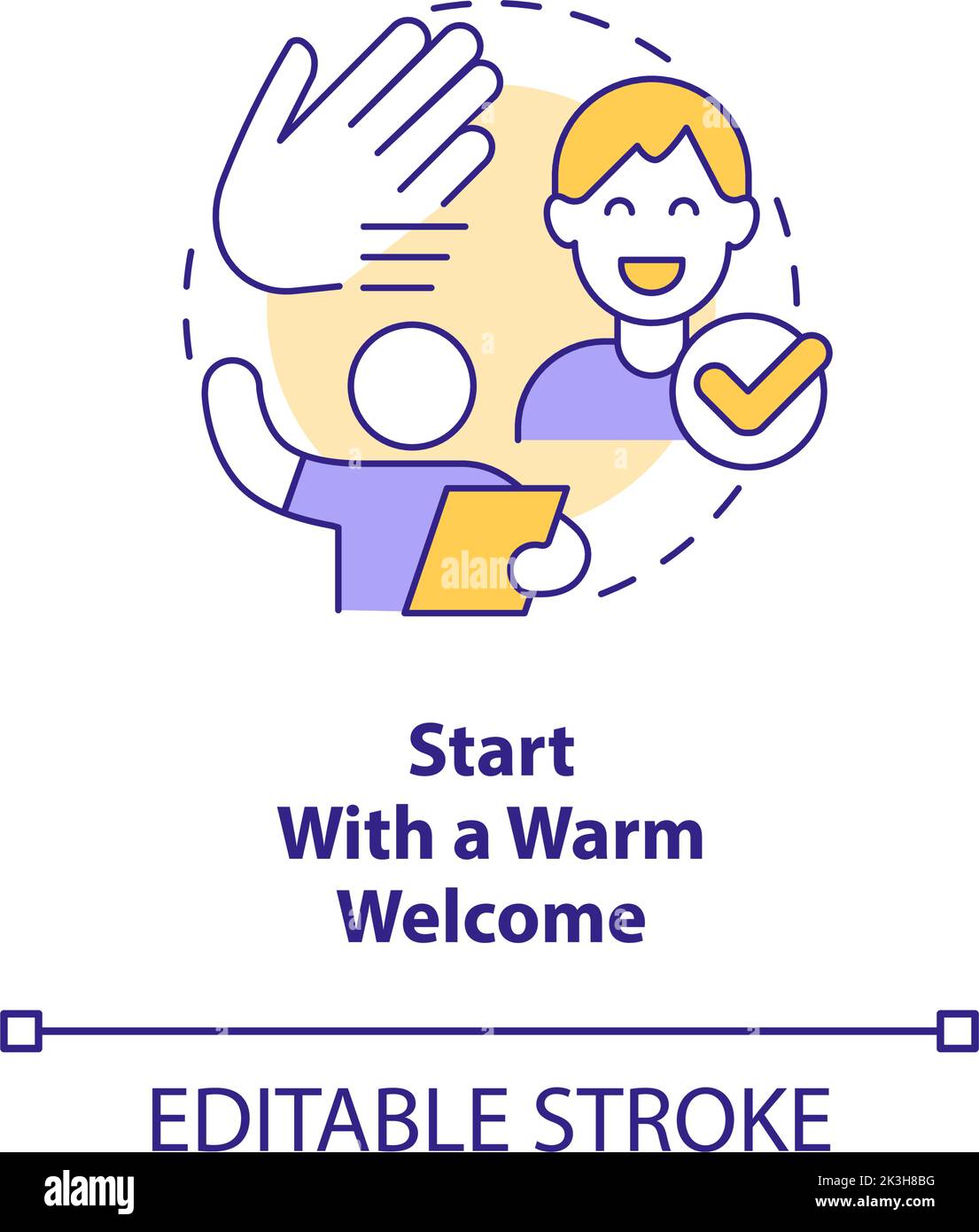 Warm welcome business Stock Vector Images - Alamy