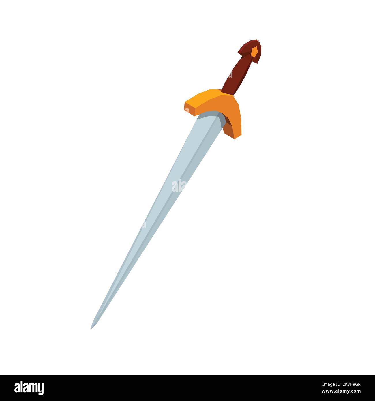 cartoon game sword, Swords in flat style, Cartoon sword for a game on ...