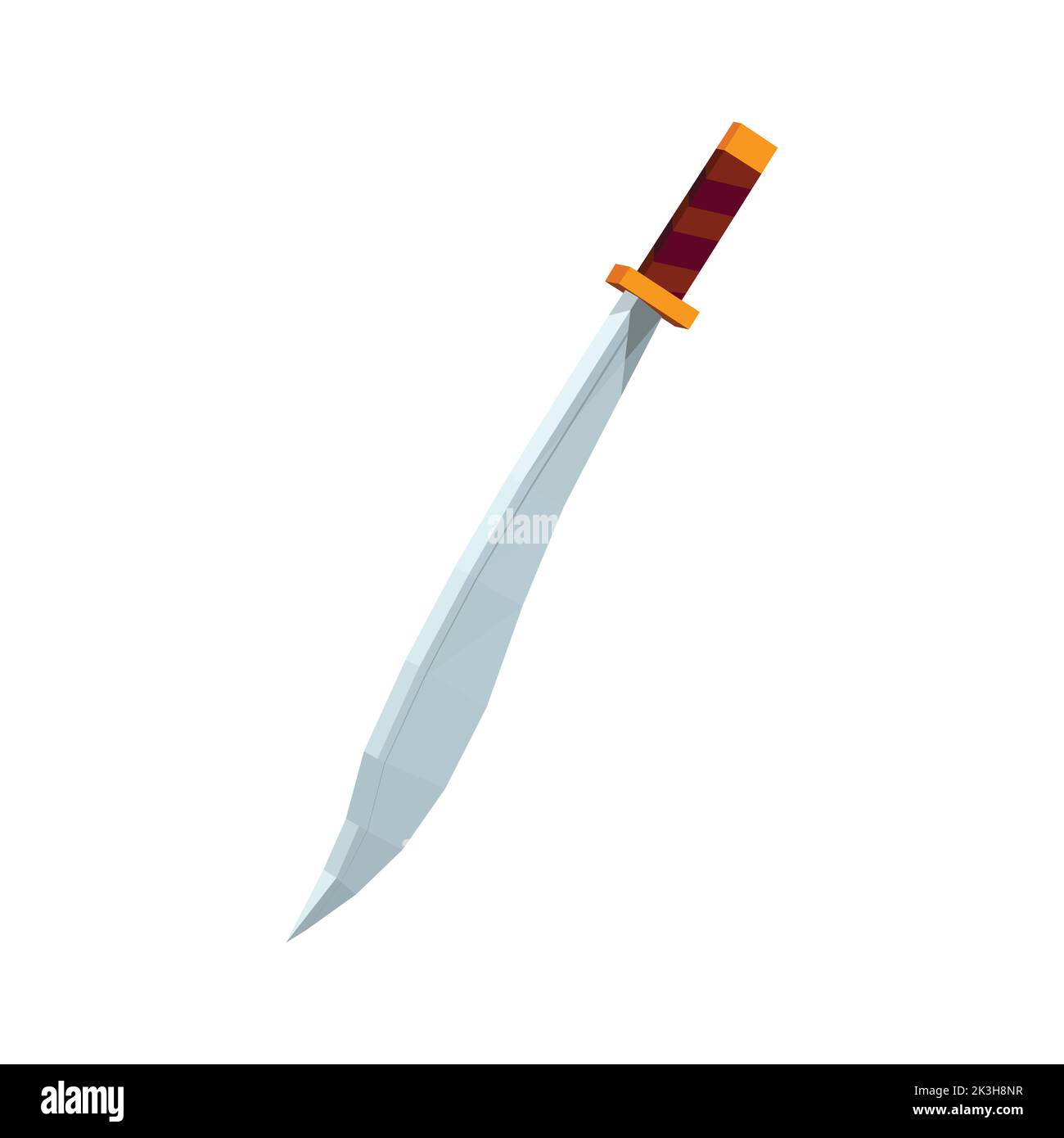cartoon game sword, Swords in flat style, Cartoon sword for a game on ...