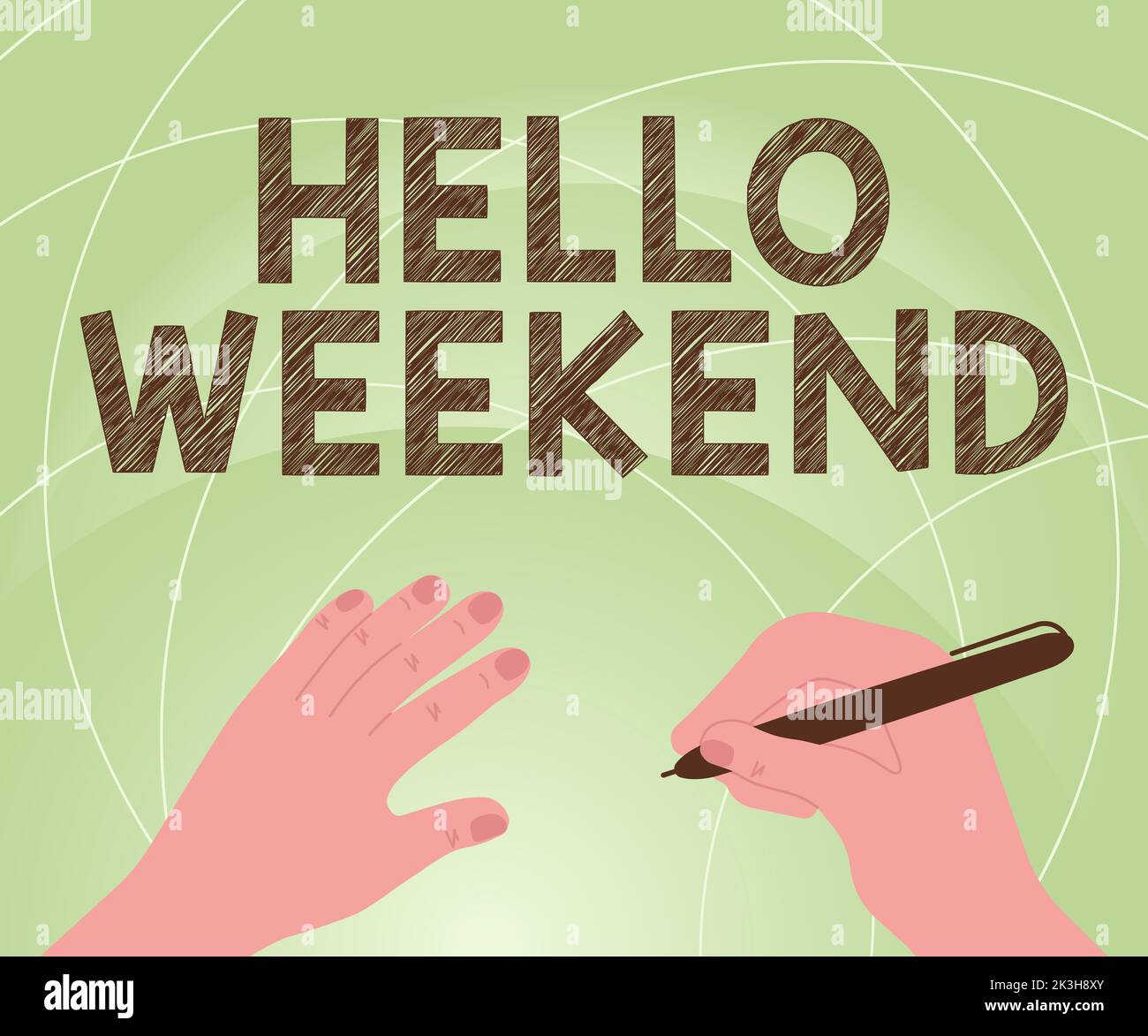 Text sign showing Hello Weekend. Conceptual photo Getaway Adventure ...