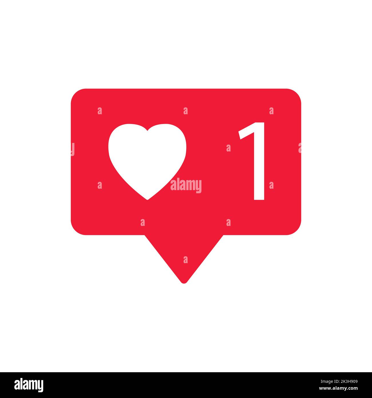 Instagram Heart Icon Vector