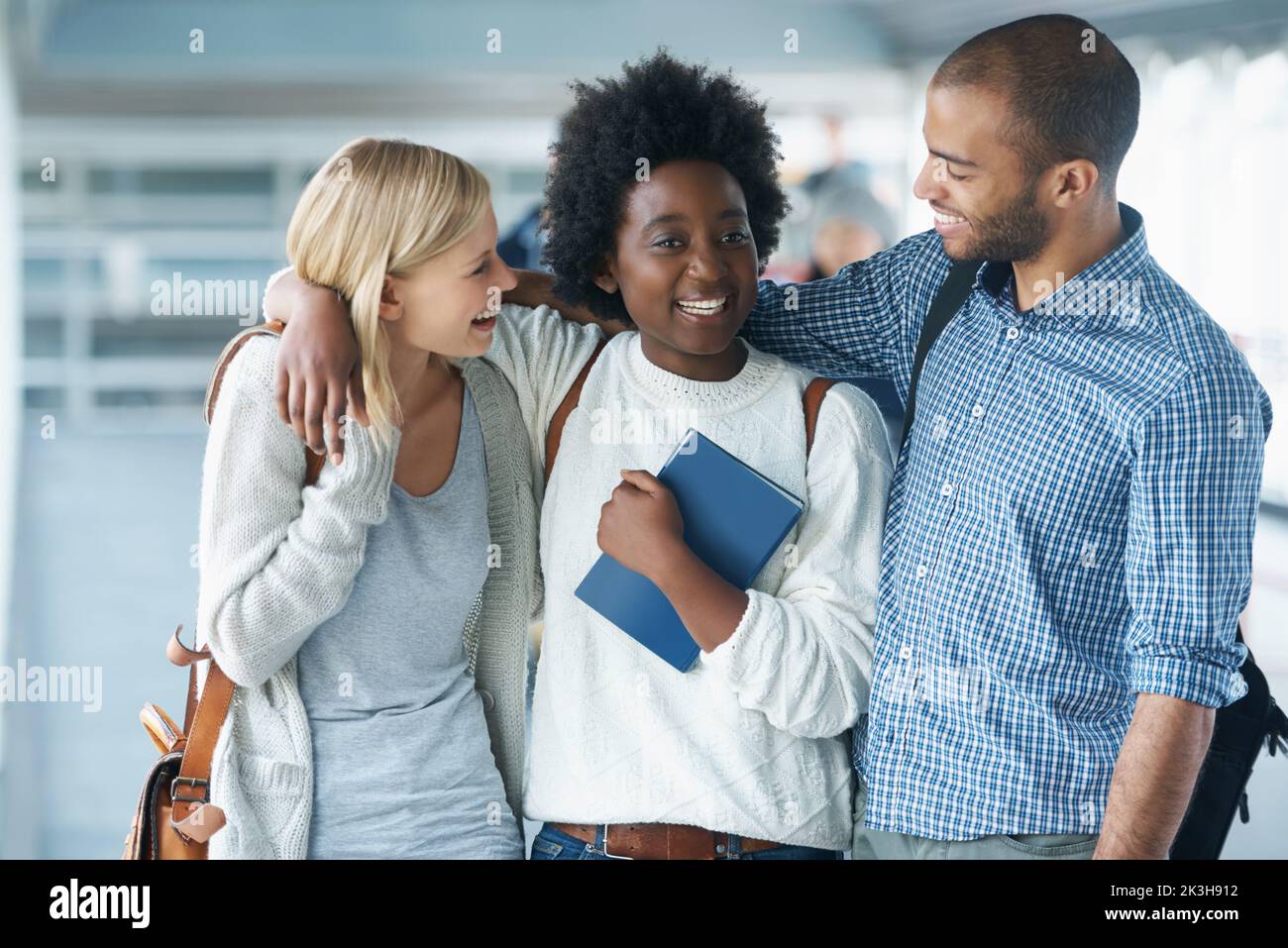 Building lasting friendships at varsity. A group of college students ...