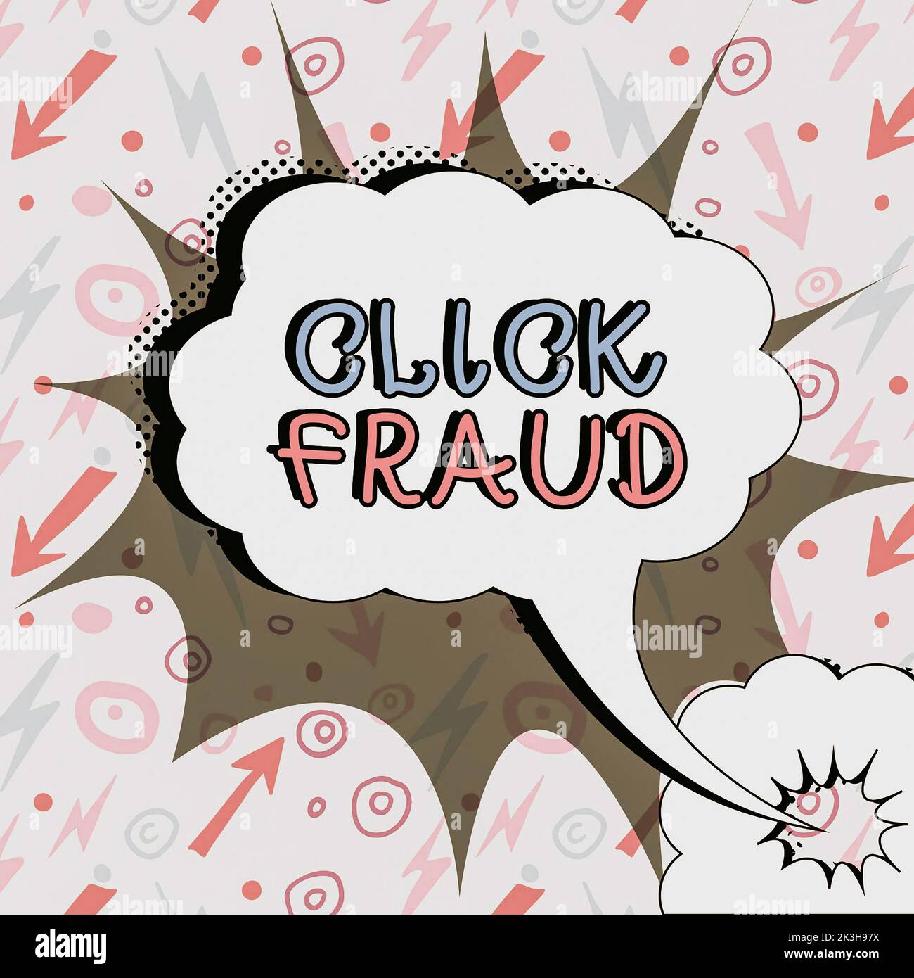 Text caption presenting Click Fraud, Business approach practice of ... Text caption presenting Click Fraud, Business approach practice of ...