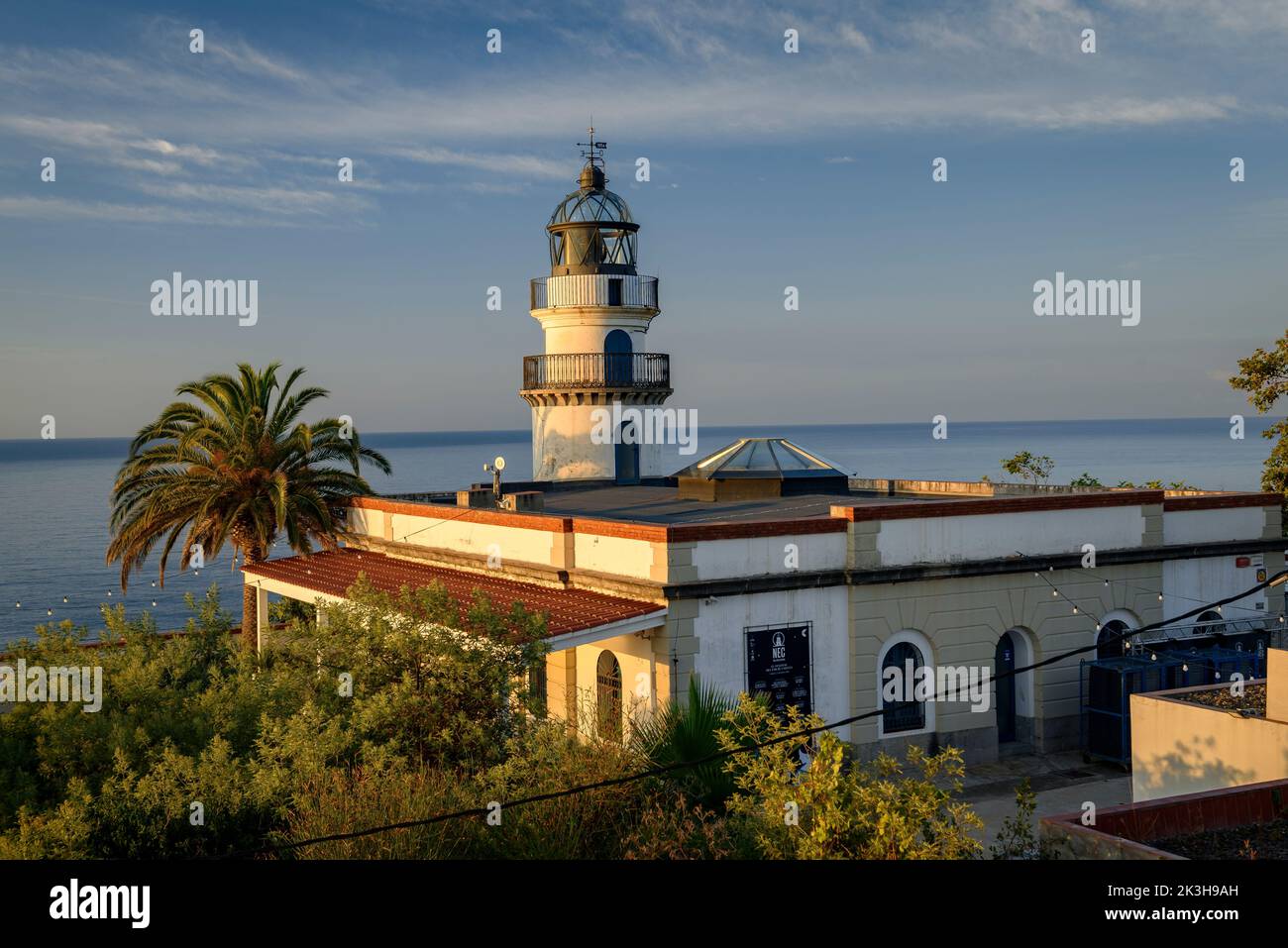 Sunrise from the Calella lighthouse (Maresme, Barcelona, Catalonia ...
