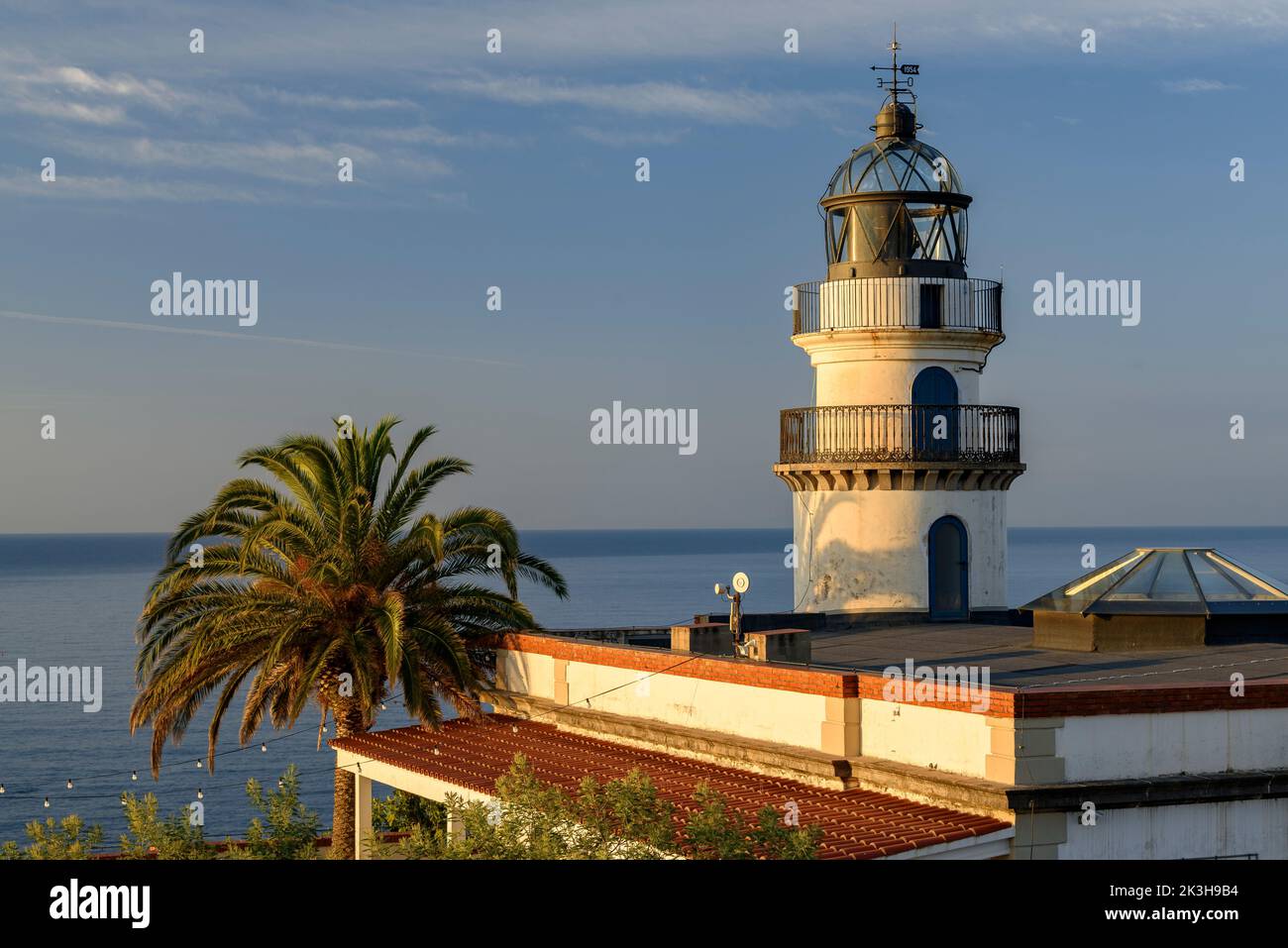 Sunrise from the Calella lighthouse (Maresme, Barcelona, Catalonia ...
