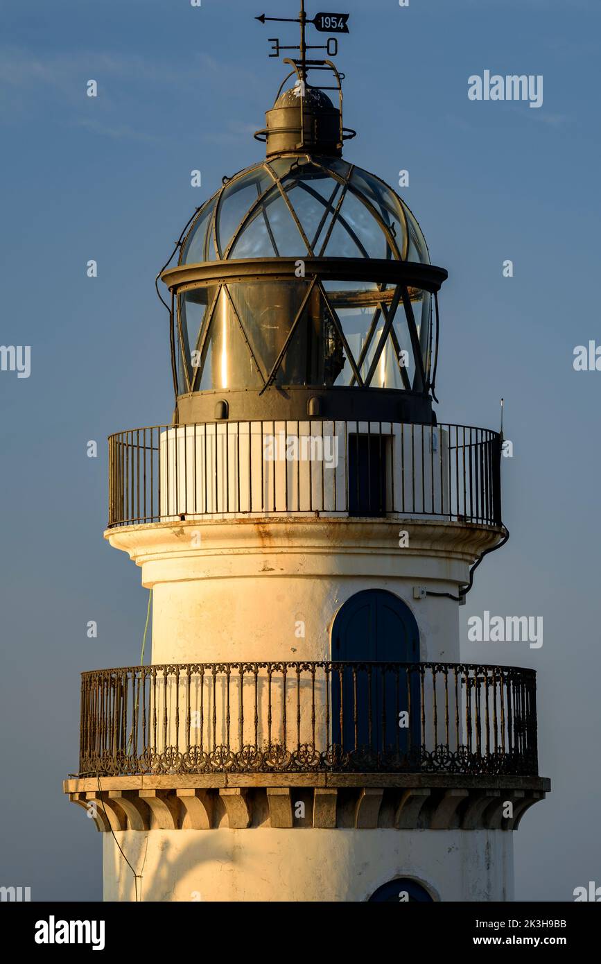 Sunrise from the Calella lighthouse (Maresme, Barcelona, Catalonia ...