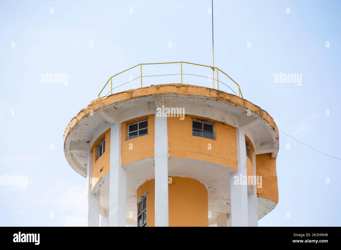 Part of an old vintage industrial building. Retro production Stock ...