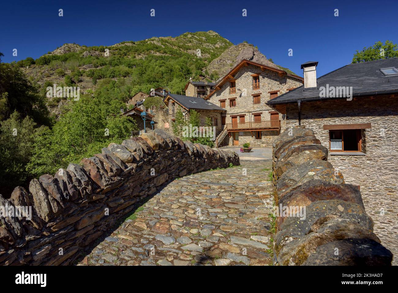 Tavascan Romanesque bridge, from the 13th century. Until 1960 it was ...