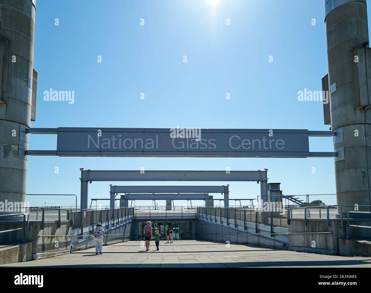 The National Glass Centre at the university on the estuary of the river ...