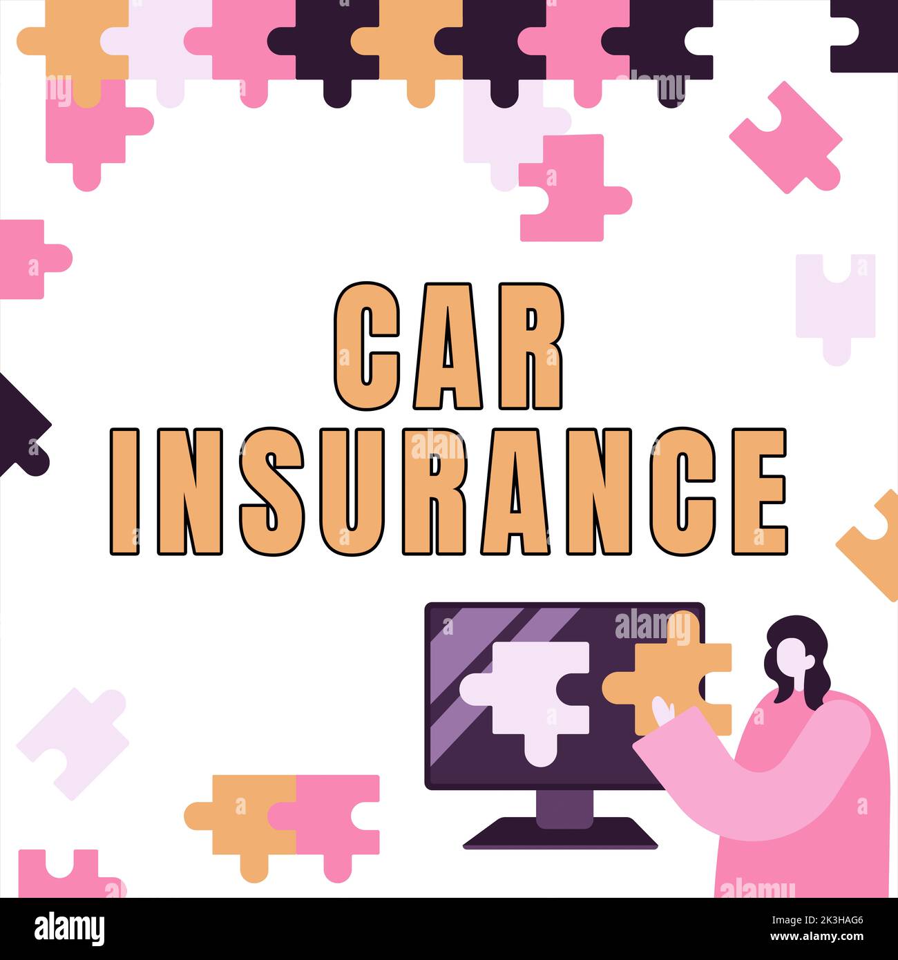 Sign displaying Car Insurance. Conceptual photo Accidents coverage ...
