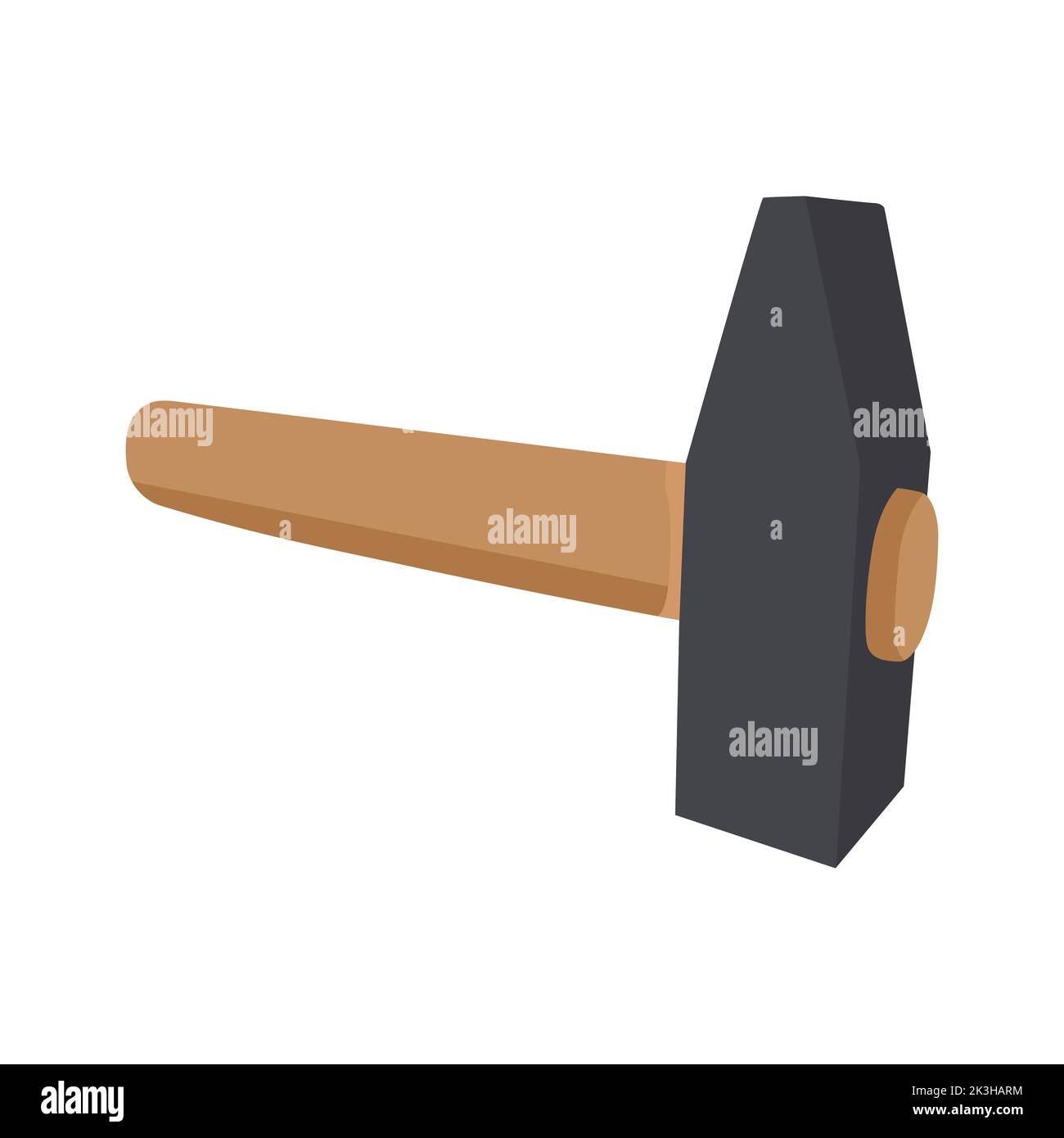 hammer isolated on white background, hammer vector illustration Stock ...