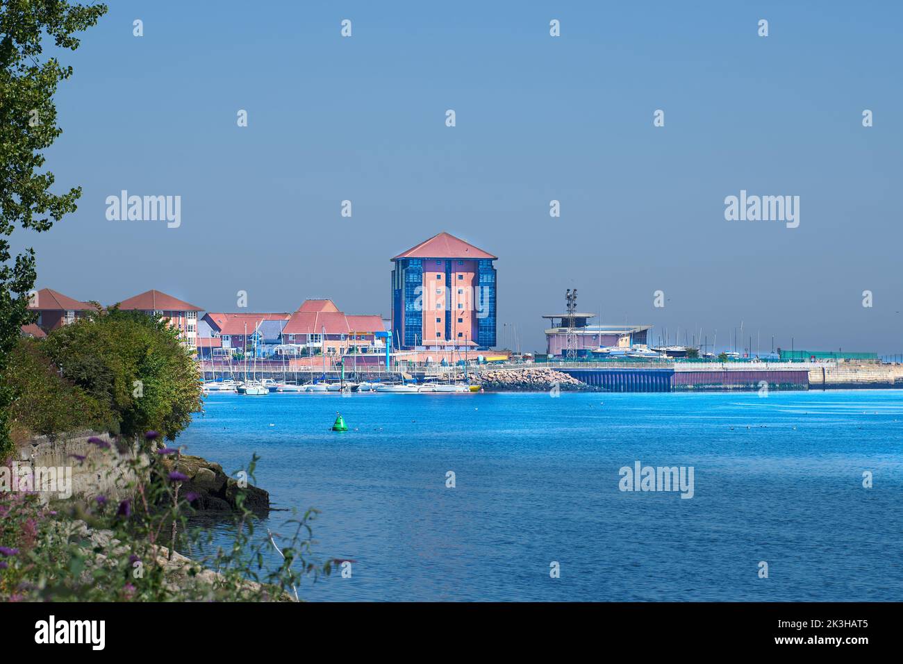 Marina estuary harbor river wear at sunderland harbour england b hi-res ...