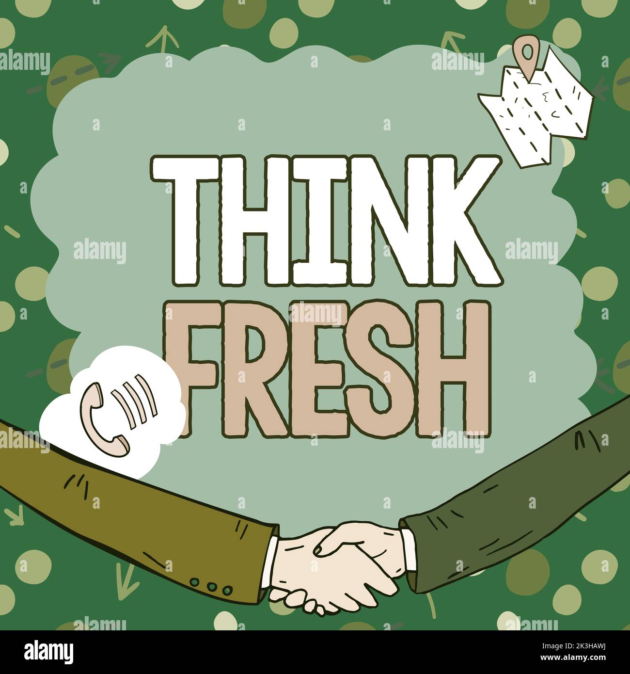 Sign displaying Think Fresh. Business overview Thinking on natural ... Sign displaying Think Fresh. Business overview Thinking on natural ...