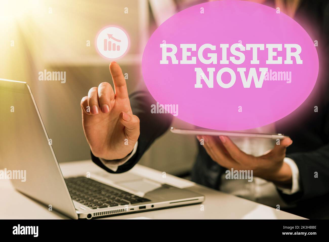 Sign displaying Register Now. Conceptual photo Name in an Official List ...
