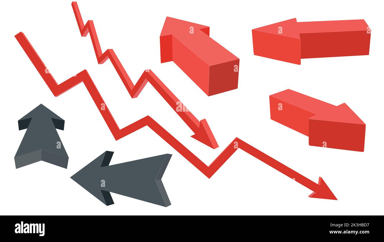 set of Arrow isolated on white background. flat style. arrows icon ...