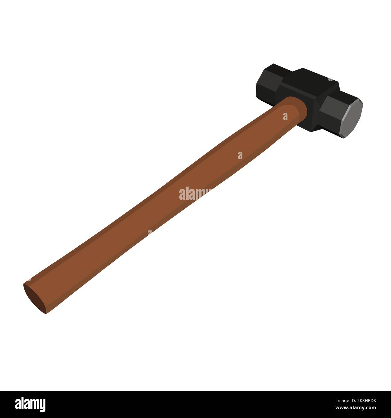 Sledgehammer, hammer, tool, hammer vector, Sledgehammer isolated on white background Stock ...