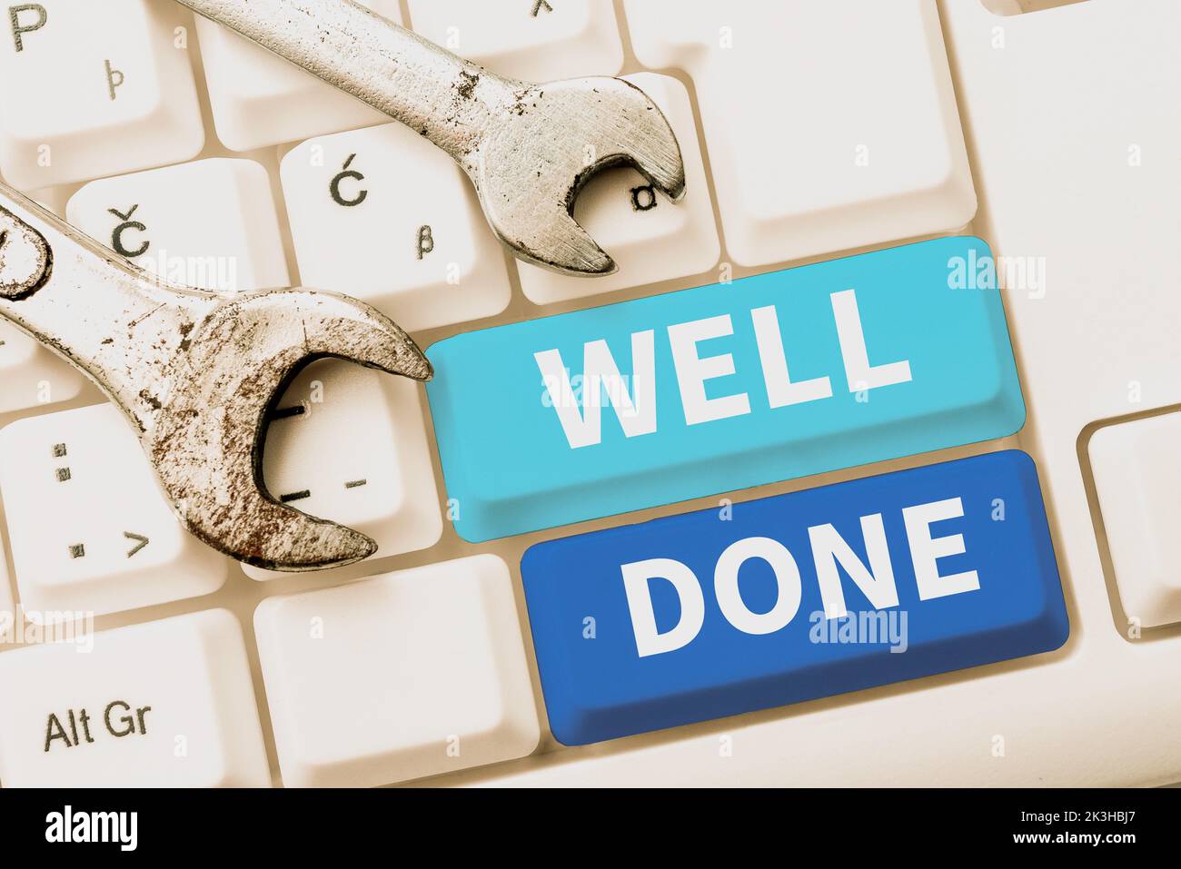 Hand writing sign Well Done, Concept meaning Peform accurately and ...